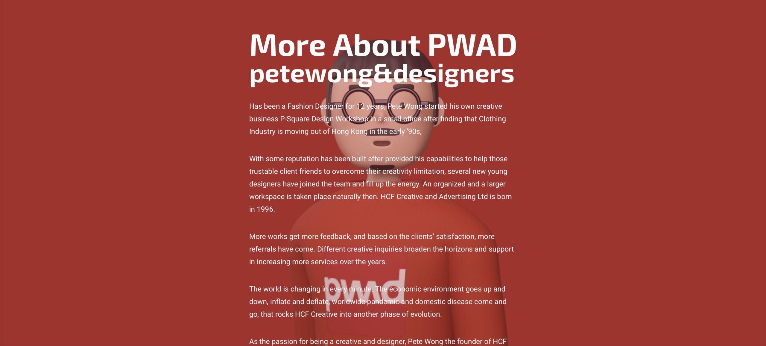 關於更多 | petewong&designers PWAD | 曉紋創作 | 香港設計