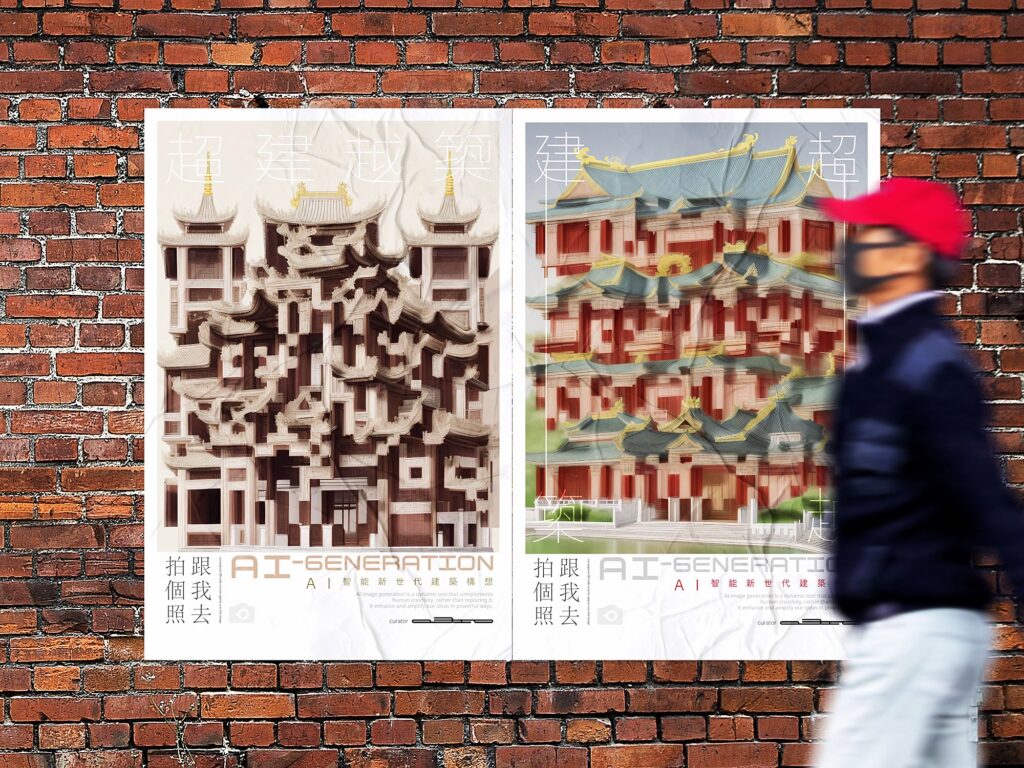 AI Architect Exploring Exhibition Poster – Embedded QRCode by AI ...