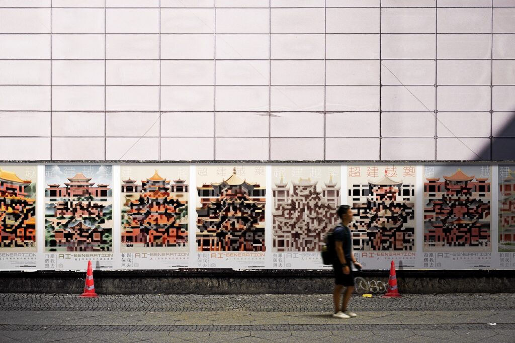 AI Architect Exploring Exhibition Poster – Embedded QRCode by AI ...