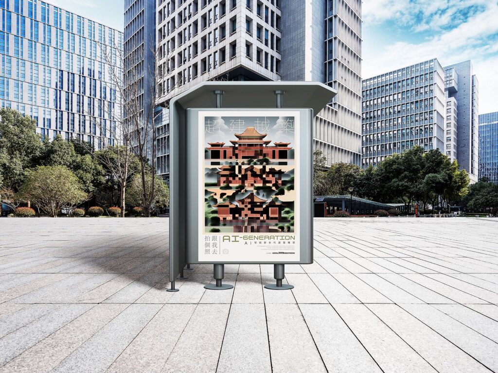 AI Architect Exploring Exhibition Poster – Embedded QRCode by AI ...